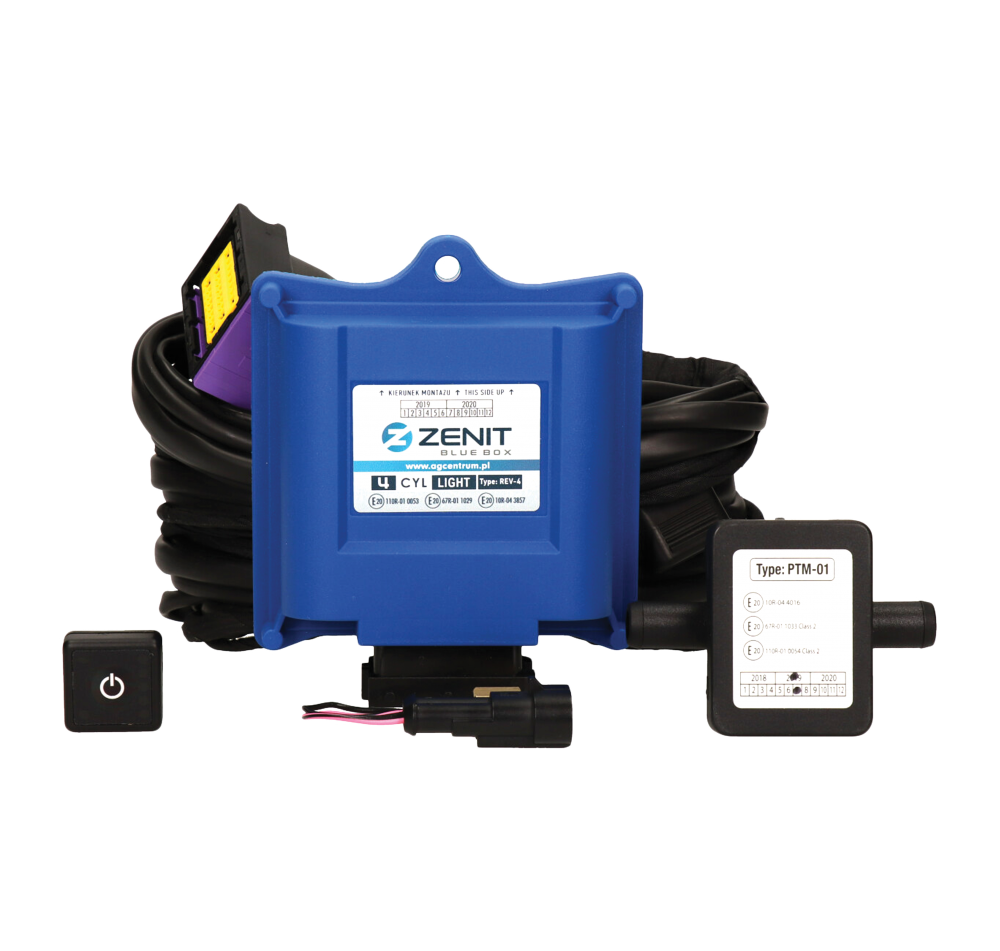 Комплект ГБО ZENIT Blue BOX Light 4 цилиндра купить в интернет-магазине ...